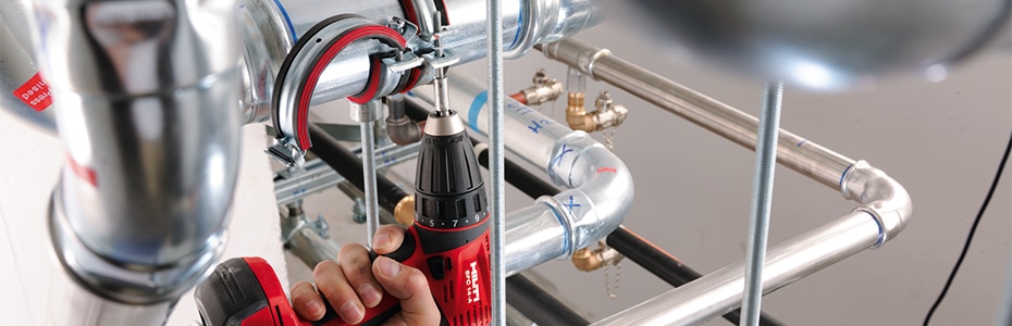 Installationstechnik Rohrbefestigung - Hilti Deutschland