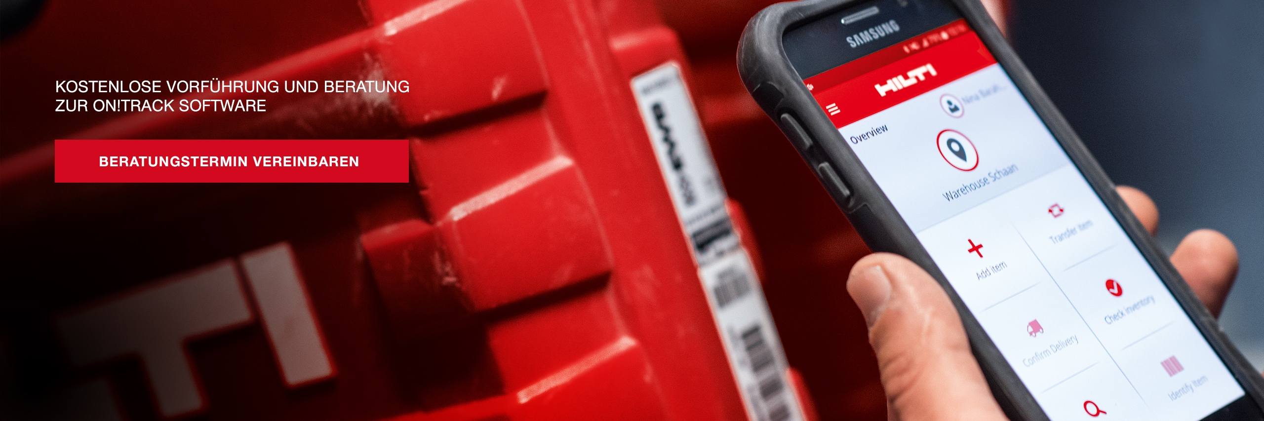 ON!Track Software zur Betriebsmittelverwaltung - Hilti Deutschland