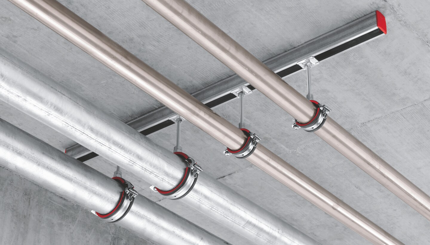 Rohrbefestigung an Decken und Wänden - Hilti Deutschland