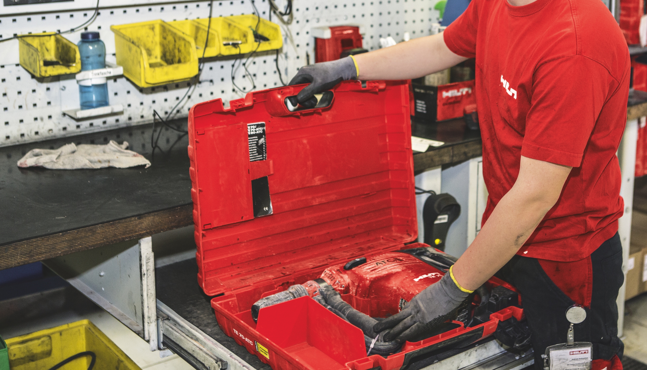 Instruktionen für die Abholung von Reparaturgeräten