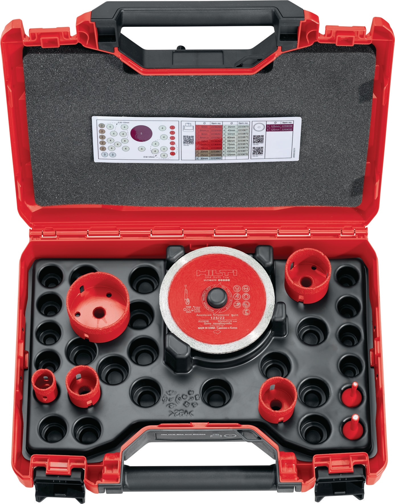 Fliesenbohrer und -scheibe M14 Set - Bohrer für Metall, Holz und ...